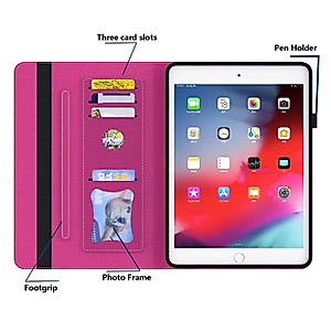 Galaxy Tab S9 Plus/S8+/S7 FE/S7+ Case with S Pen Holder [SM-X810/X816B/X818U/X800/X806/T730/T736B/T970/T975] - Shockproof Stand Folio Case for Samsung Tablet S9+ 2023 12.4