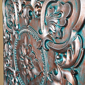 PLASTDECOR Tin Ceiling Tile Faux finishes Green Rust Copper PL30 Pack of 10pcs