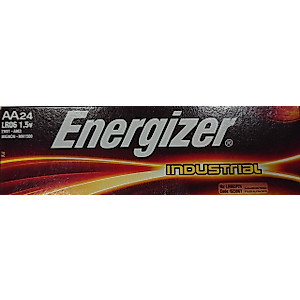 Energizer EN91 Industrial Alkaline Batteries, AA (Box of 144 Batteries) - Made in The USA or Singapore
