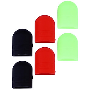 BESPORTBLE 6 Pairs Bicycle Brake Lever Grip Protector Cover Silicone Anti-Slip Brake Handle Sleeve Tip Cover Bike Accessories for Mountain Road Bike Cycling (Mixed Color)