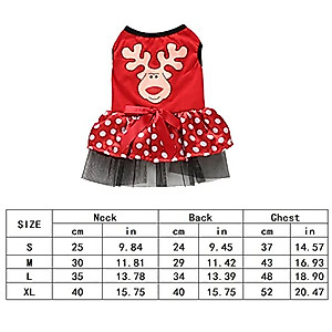 Pet Clothes for Small Dogs Tutu Bow Tie Christmas Dog Holiday Clothing Coat Sweater Casual Doggy Pullover Jacket Apparel