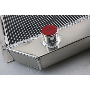 COOLINGBEST 4 Row Aluminum Radiator for 1966-1979 Ford Bronco F100 F150 F250 F350 F500 L6 V8 GAS Radiators 1967 1968 1969 1970 1971 1972 1973 1974 1975 1976 1977 1978