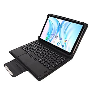 2 in 1 Tablet 10.1 Inch, 8GB RAM 256GB ROM, Dual 8+20MP Camera, 2.4G 5G Dual Band WiFi Tablet MT6755 8 Core, Bluetooth, 128GB Expand Support (US Plug 110‑240V)