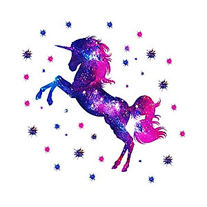 Unicorn Wall Decals for Girls Bedroom Unicorn Wall Stickers Decor for Girls Rainbow Wall Decal Nursery Decor for Girls Kids Room Decor(Unicorn)