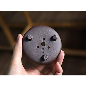 Round Chinese Yixing Zisha Mame Bonsai Pot 2.5''x2.5''x1.5''