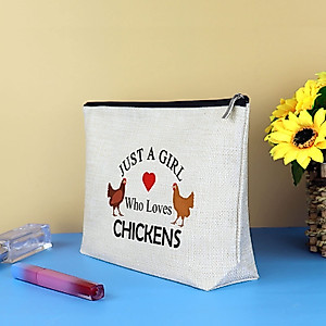 Chicken Gifts for Chicken Lovers Makeup Bag Gifts Crazy Chicken Lady Gift Cosmetic Bag Chicken Farmer Gifts Chicken Mom Gifts Cosmetic Pouch Christmas Birthday Gift for Chicken Lovers Daughter Friend