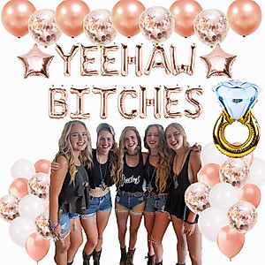 Yeehaw Bitches, Cowgirl Bachelorette Party Decorations, Nashville Bachelorette Party Decorations, Yeehaw Bridal Shower Decorations, Western Country Wild West Themed Nash Bash Bride to Be Hen Party