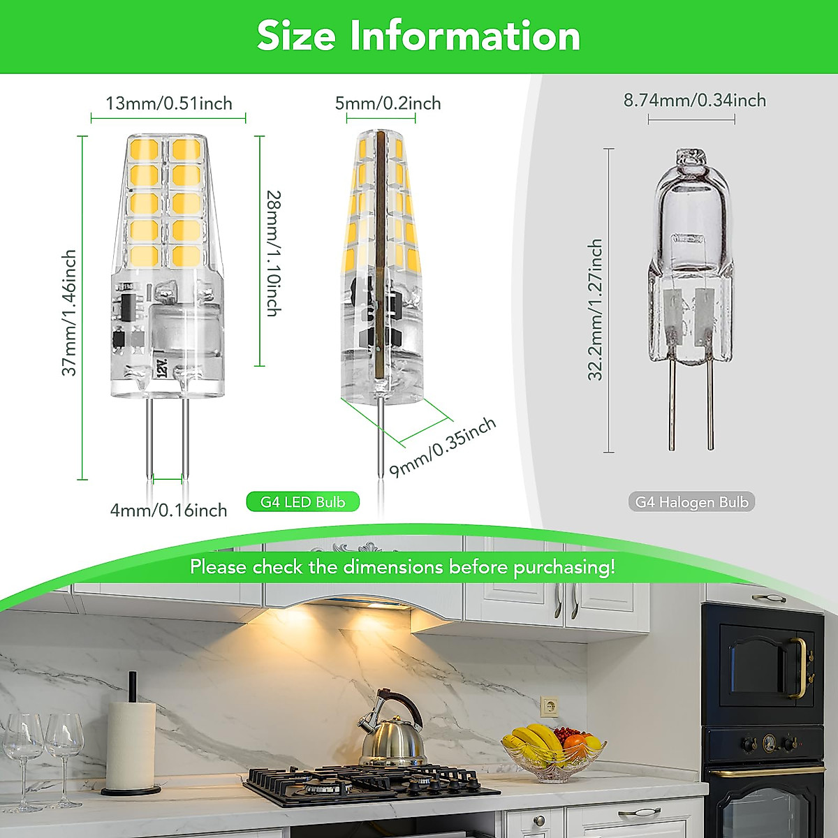 BUBO 10 Pack G4 LED Bulb 2W Equivalent 30W 3000K Warm White 250 Lumens 360°Beam Angle, T3 Halogen Bulb Replacement Landscape Bulbs, AC/DC 12V Led Lights G4 Bi-Pin Base for Outdoor Landscape Lighting