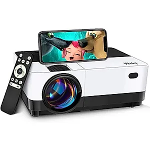 Wsky WiFi Mini Projector, Best Portable Projector for Outdoor Movies, 7500 Lux, Full HD Outdoor Movie Projectors, Wireless Mirroring, for iPhone, Android, Laptops, PCs, Windows Player…