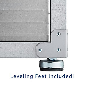 Seville Classics Cabinet Storage, Granite Gray