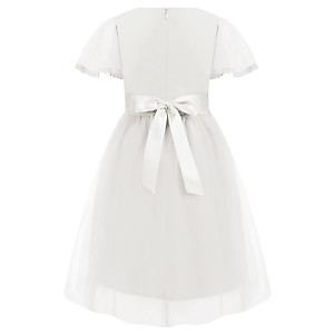 Baby Girl Formal Dresses Lace Dress for Girl Wedding Evening Photograph Dress Size 7 White