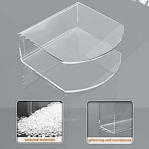 PITBVO Napkin Holder, 2 Pack Clear Acrylic Napkin Holder for Table,Tissue Paper Cocktail Napkin Holder for Kitchen, Dinner Napkin Dispenser for Bar, Restaurant