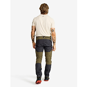 RevolutionRace Men’s RVRC GP Pro Pants, Durable and Ventilated Pants for All Outdoor Activities, Dark Olive, XL
