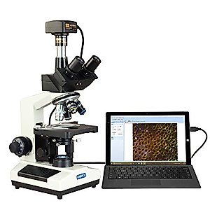 OMAX 40X-2500X Super Speed USB3 18MP Digital Darkfield Trinocular LED Lab Microscope for Live Blood