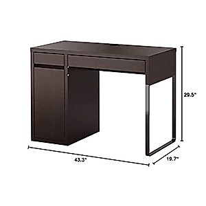 IKEA Micke Desk, Black-Brown