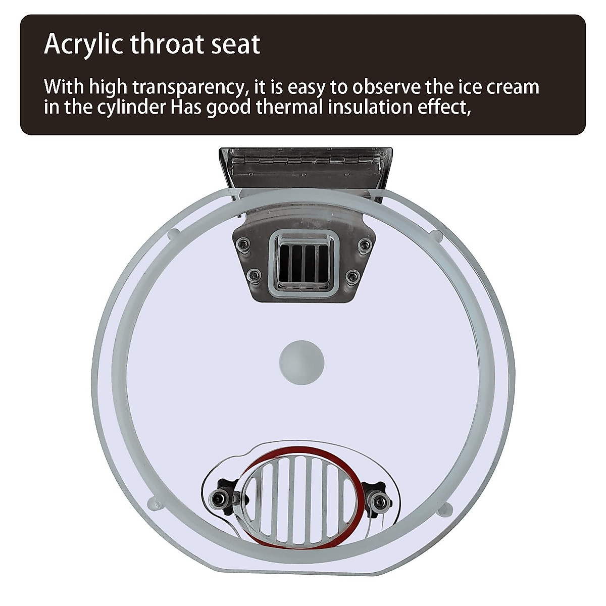 Mvckyi Commercial 40L/H Hard Ice Cream Machine, Fast Cooling Ice Cream Sorbet Making Machine, Stainless Steel Gelato Maker Machine Italian Gelato Batch Freezer for Restaurant Kitchen Equipment