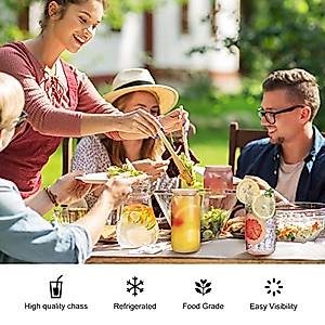 Glass Cups with Bamboo Lids and Straws 4pcs Set,16oz Wide Mouth Drinking Mason Glass Tumbler,Reusable Beer Cans Glasses,Iced Coffee Glass, Juice Boba Cup, Pearl Glass,Milk Cup -wih 2 Brushes