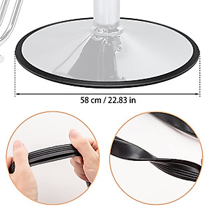 Noverlife 22.8 inch/ 58cm Salon Equipment Floor Protective Rubber, Barber Salon Styling Chair Hydraulic Base Ring Gasket for Protecting Tile Floor Wood Floor, Preventing Hair from Hiding