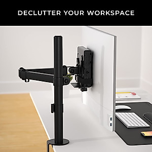 HumanCentric Thin Client Mount Bracket, Mount a Mini PC or Computer to a VESA Monitor Arm or Stand, Pole, or Under Desk or Surface