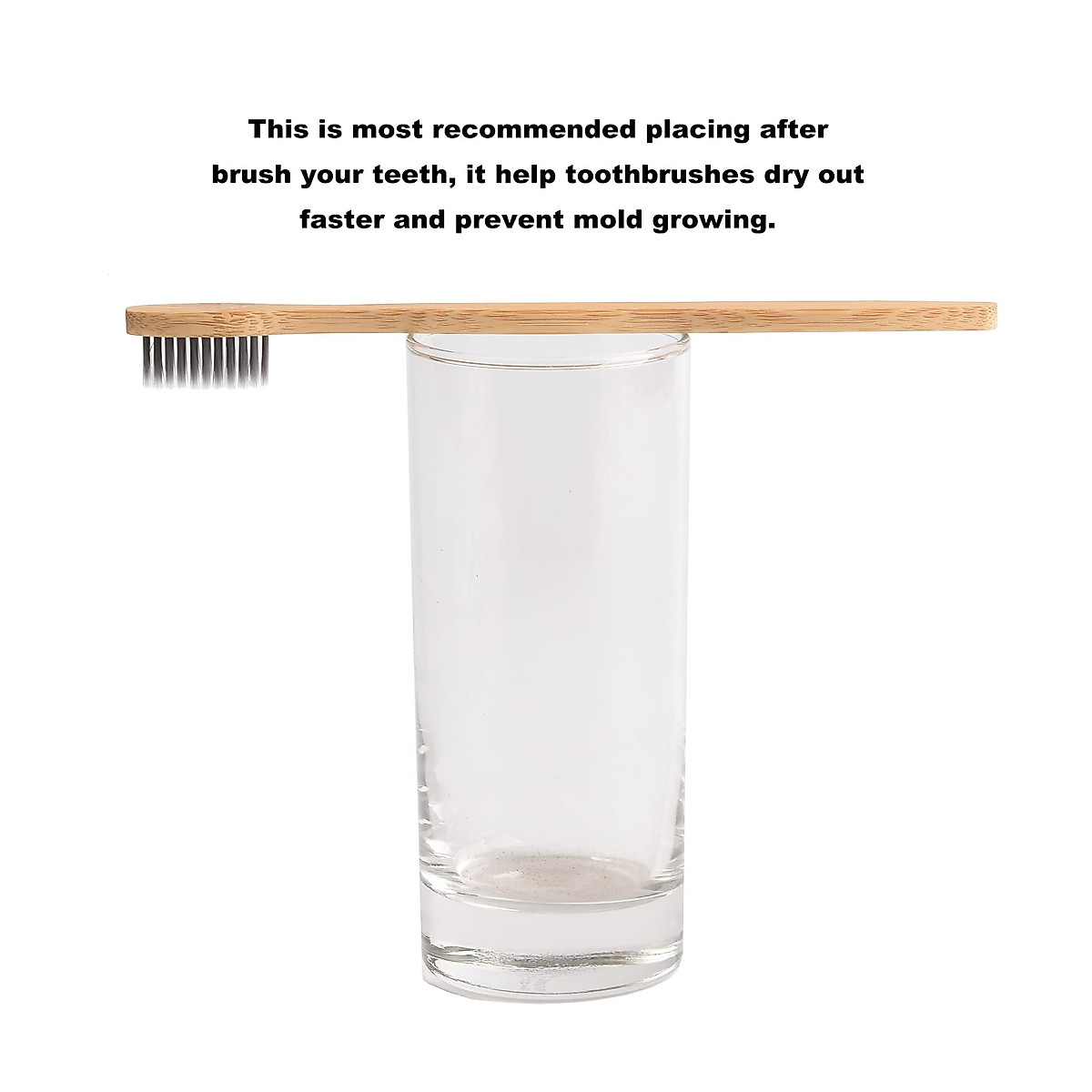 HiTuYi Bamboo Toothbrush (10 Pack) with Travel Toothbrush Case & Charcoal Dental Floss | Natural Eco Friendly Toothbrushes for Adults | BPA Free, Soft Bristles & Biodegradable Wooden Toothbrush