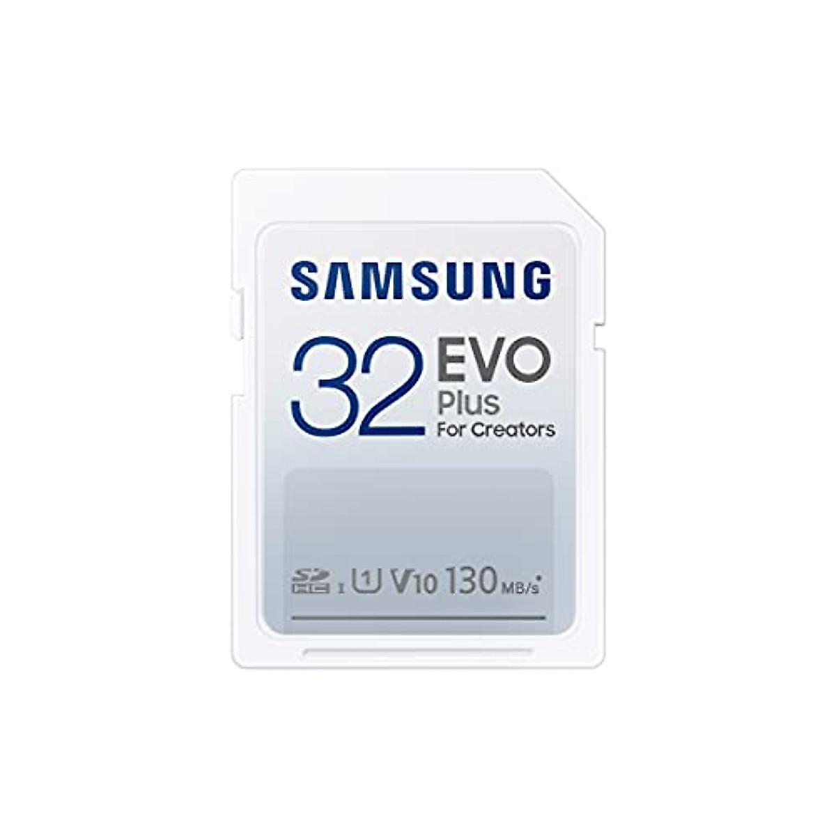 SAMSUNG EVO Plus Full Size 32 GB SDHC Card 130MB/s Full HD & 4K UHD, UHS-I, U1, V10 (MB-SC32K/AM)