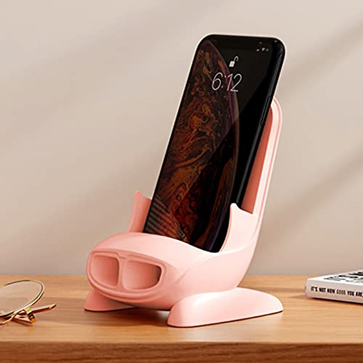Portable Mini Chair Wireless Charger Supply Wireless Charging Station Phone Stand Holder Bracket Fast Wireless Charging Stand with Musical Speaker Function for All Phones