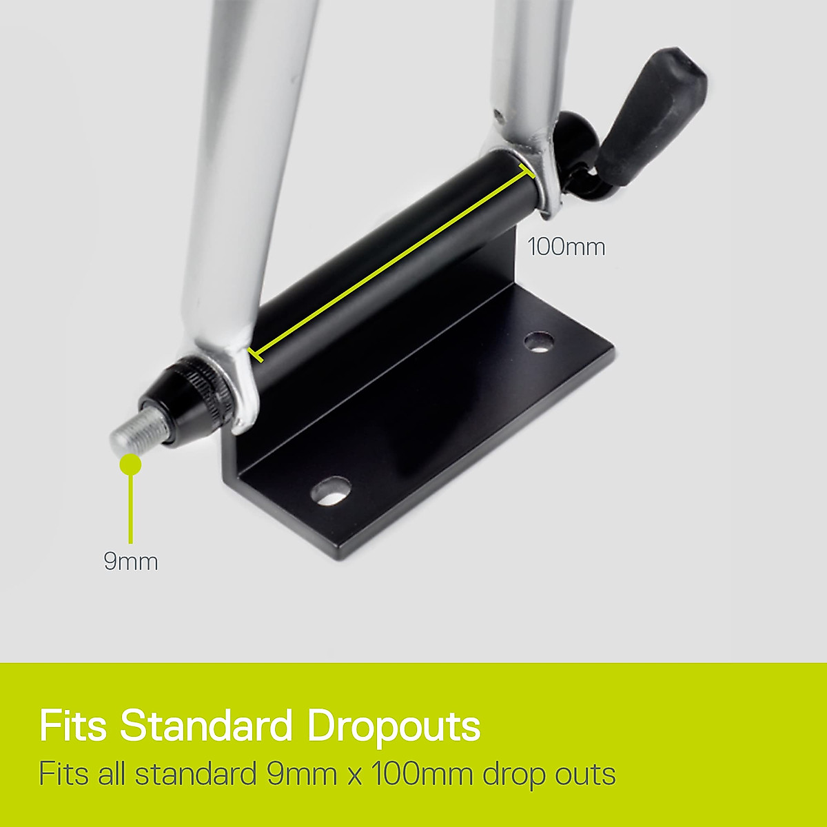 Original Bike Hitch by Delta Cycle - Securely Holds All 100mm Bicycle Fork Dropouts & Fits Any Flat Surface - Heavy Mountain Bikes, Road Bicycles & eBikes, Heat-Treated Aluminum