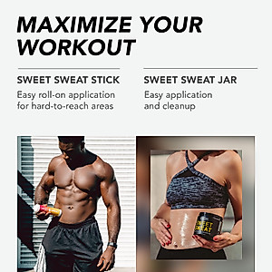 Sports Research Sweet Sweat 'Workout Enhancer' Gel - Maximize Your Exercise & Sweat Faster - 6.4oz Stick