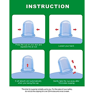 Silicone Cupping Therapy Sets, Anti Cellulite Cup Massager - Vacuum Suction Cup for Cellulite Treatment - Amazing Cellulite Remover