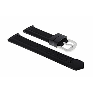 Ewatchparts 18-20-21-22-24MM RUBBER DIVER WATCH BAND STRAP COMPATIBLE WITH TAG HEUER FORMULA F1 WATCH