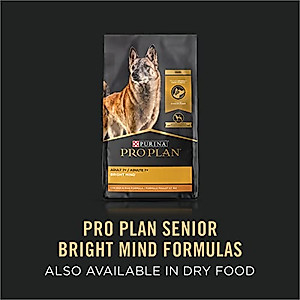 Purina Pro Plan Senior Dog Food Wet Gravy, BRIGHT MIND 7+ Turkey and Brown Rice Entree - (8) 10 oz. Tubs