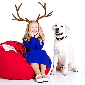 IGMaryBox Christmas Reindeer Antlers Headband Halloween Party Accessories Cosplay Elk Horns Costume Deer Antlers Headband Brown Elk Headgear