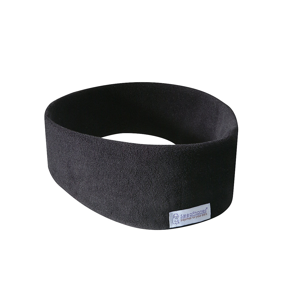 AcousticSheep SleepPhones Wireless | Bluetooth Headphones for Sleep, Travel, and More | The Original and Most Comfortable Headphones for Sleeping | Midnight Black - Fleece Fabric (Size M)
