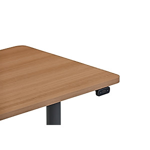 Steelcase AMQ Solo Sit-to-Stand Desk - Standing Adjustable Desk - Powerful Computer Standing Desk - Easy Assembly Computer Desk - Merle Base & Dark Oak Top