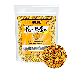 YERBERO - Premium Bee Pollen Granules 7 Oz (199 G) | 100% Natural Bee Pollen, Polen de Abeja 100% Natural | Pure Natural Bee Pollen | Wildcrafted.