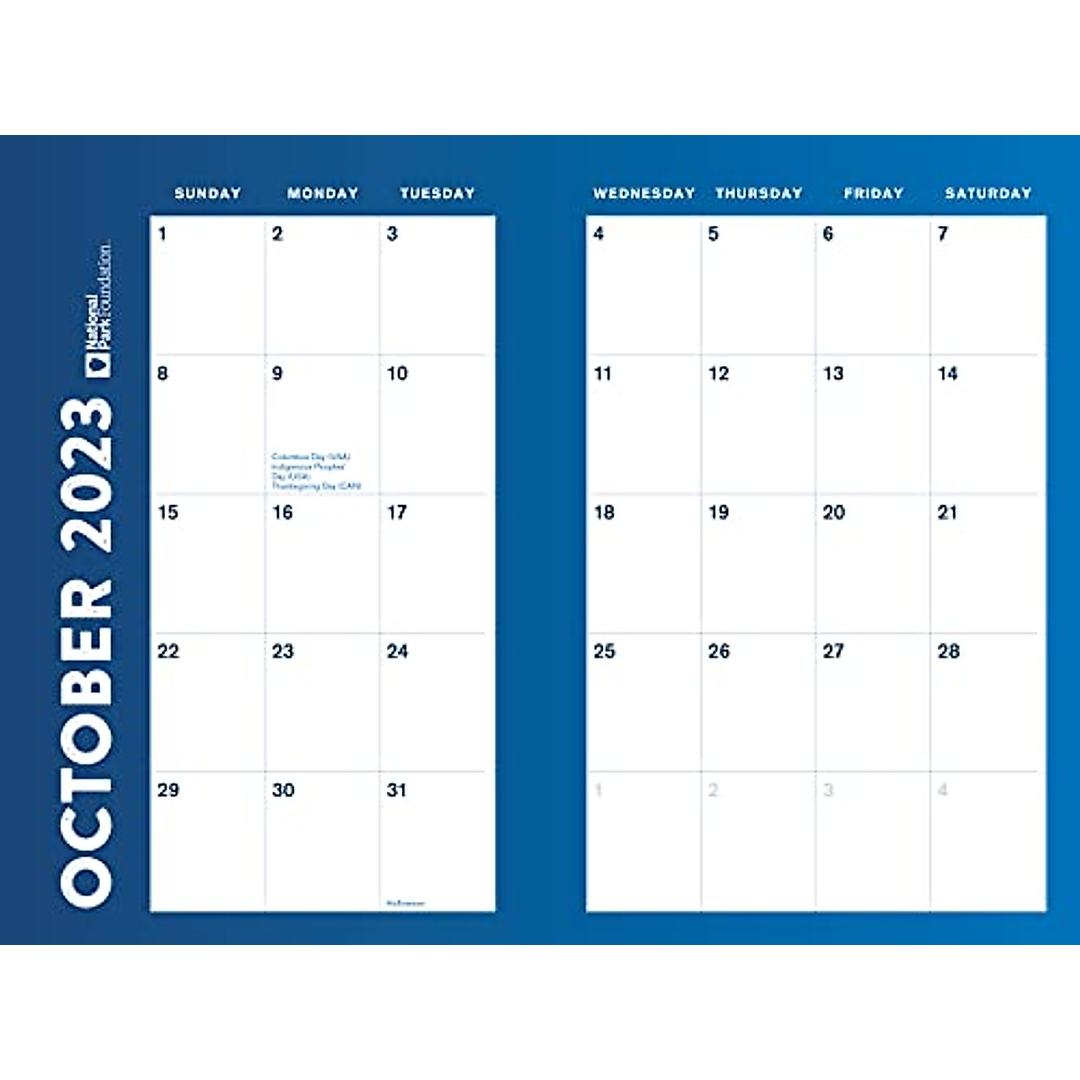 2023 National Park Foundation Planner: 12-Month Weekly Engagement Nature Calendar with Stickers (Thru December 2023)