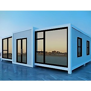 40ft House with Luxury Design, with 3 Bedroom, 1 Living Room, 1 Full Equiped Bathroom and Kitchen,Prefabricated Container House for Adults Living, Foldable Mobile Home Easy Setup & Move. (40ft)