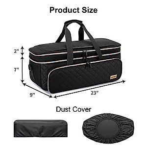 LZXYBIN Carrying Case Bag with Mat Pocket for Cricut Explore Air 2 Maker 3 Bag Carrying Case Black