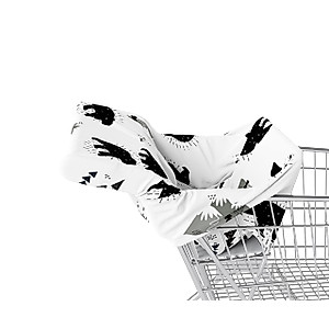 Stretchy Multi Use Cover Car Seat Canopy Woodland Bears Nursing Cover Shopping Cart Baby Cover