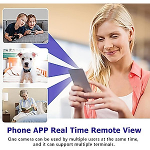 Spy Hidden Camera Wireless Mini WiFi Camera Home Small Security Camera Nanny Cam with Night Vision Motion Sensor for Indoor Outdoor with App for Cellphone Dog Camera with Battery Surveillance Cameras