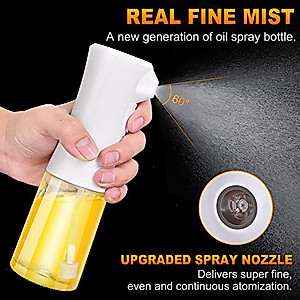 Secmote Electric Oil Sprayer for Cooking, Olive Oil Spray Bottle, Glass Oil Sprayer Mister, Real Fine Mist Oil Spritzer Dispenser, Kitchen Gadgets for Salad, Baking, Air Fryer, Roasting, Frying