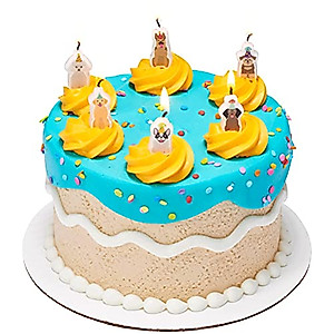 Bakery Crafts Birthday Party Puppy Dogs Shaped Cake Candles - 6 pc