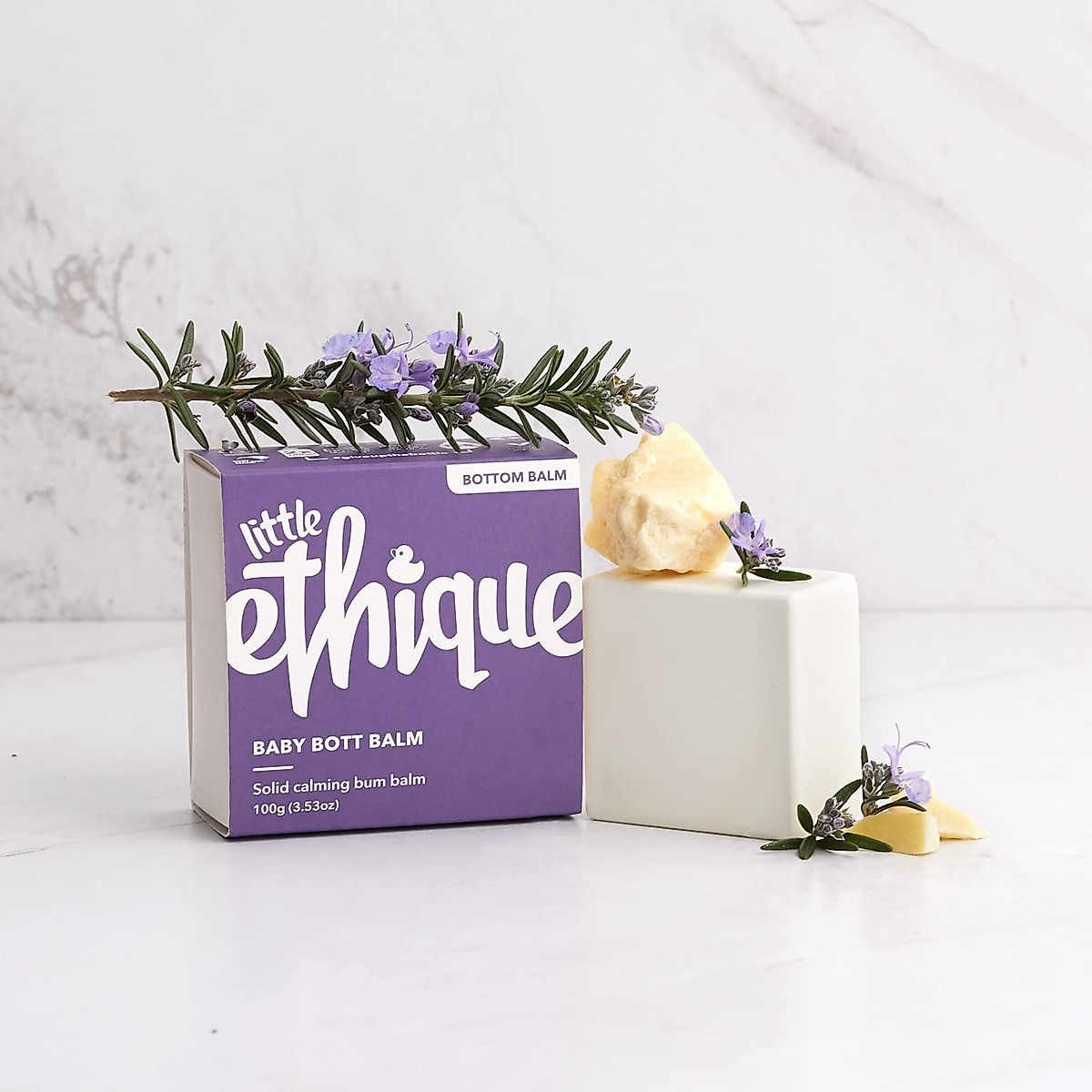 Ethique Baby Bott Balm Calming Solid Bum Balm for Babies - Plastic-Free, Vegan, Cruelty-Free, Eco-Friendly, 3.53 oz (Pack of 1)