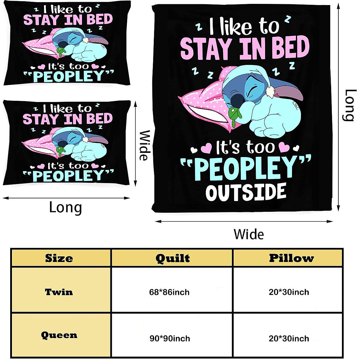 RABILINI 3 Pcs Anime Bedding Set 1 Quilt Cover and 2 Pillowcases Gifts for Girls Boys Adults Bedding Comfortable Decor Set 68"X86"