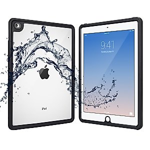 ShellBox Compatible for 2017/2018 Waterproof Case iPad 9.7 inch, iPad 6th Generation Shockproof Case Water Resistant IP68 360 Degree All Round Protective Ultra Slim Thin Dust/Snow Proof with Lanyard