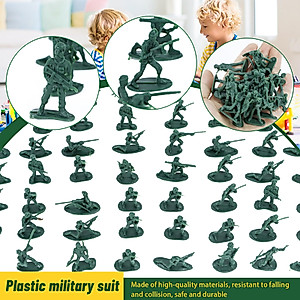 Etmact Deluxe Bag of Classic Toy Green Army Soldiers, Various Poses, 200 Count Toy Soldiers Toy Army Soldiers Green Toy Soldiers Action Figures Count Toy