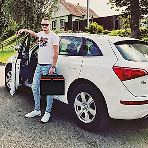 Air Compressor Bag Compatible with Craftsman V20 Tire Inflator (CMCE520B). Tire Inflator Case Travel Carrying Storage Holder Portable Organizer for Craftsman 20v Batteries and Charger (Box Only)