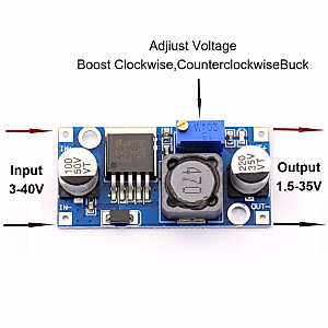 CenryKay 6PCS LM2596 DC-DC Buck Converter, Adjustable Step Down Voltage Regulator 3-40V to 1.5-35V Power Supply Volt Reducer Transformer Module