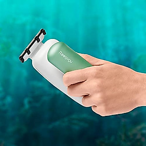 Reegugu Magnetic Algae Scraper, Aquarium Glass Cleaner, Fish Tank Brush Cleaner, Algae Cleaning Scrubber Tools, Comes with 2 Blades for Both Glass & Acrylic Tanks