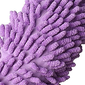 MOFLYS 3 Pairs/ 6PCS Mop Slippers, Microfiber Dust Mop Shoes Multifunction Floor Cleaning Shoe Covers Hair Cleaner Foot Socks Caps